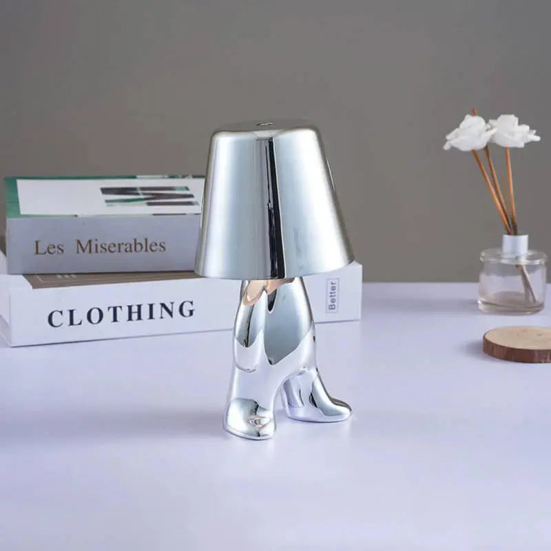 BESTY HOME Thinker Man LED Table Lamp | Touch Control & USB ...