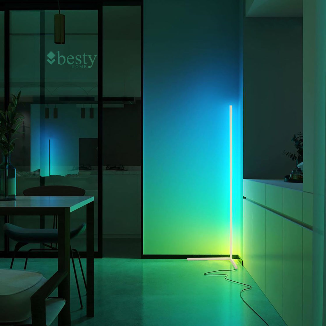 Smart RGB Corner Floor Lamp – Besty Home